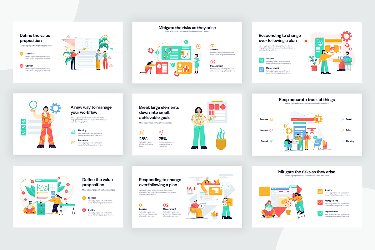 Project Management Infographics, a Presentation Template by Slidesmash ...