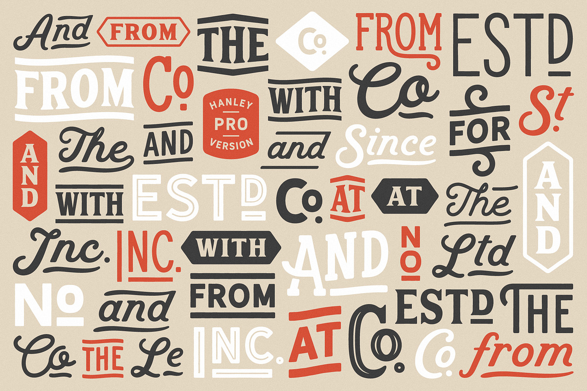 Hanley Pro Font Collection