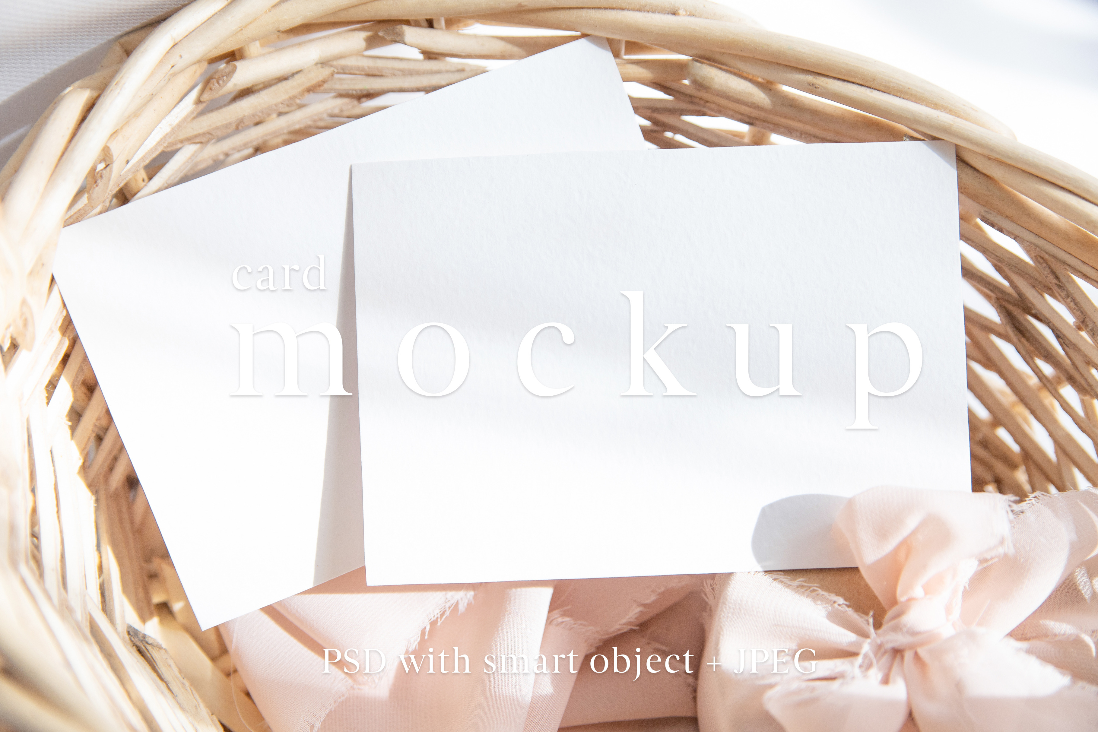 Double 5x3.5 Card Mockup, a Product Mockup by ILoveMockupDesign