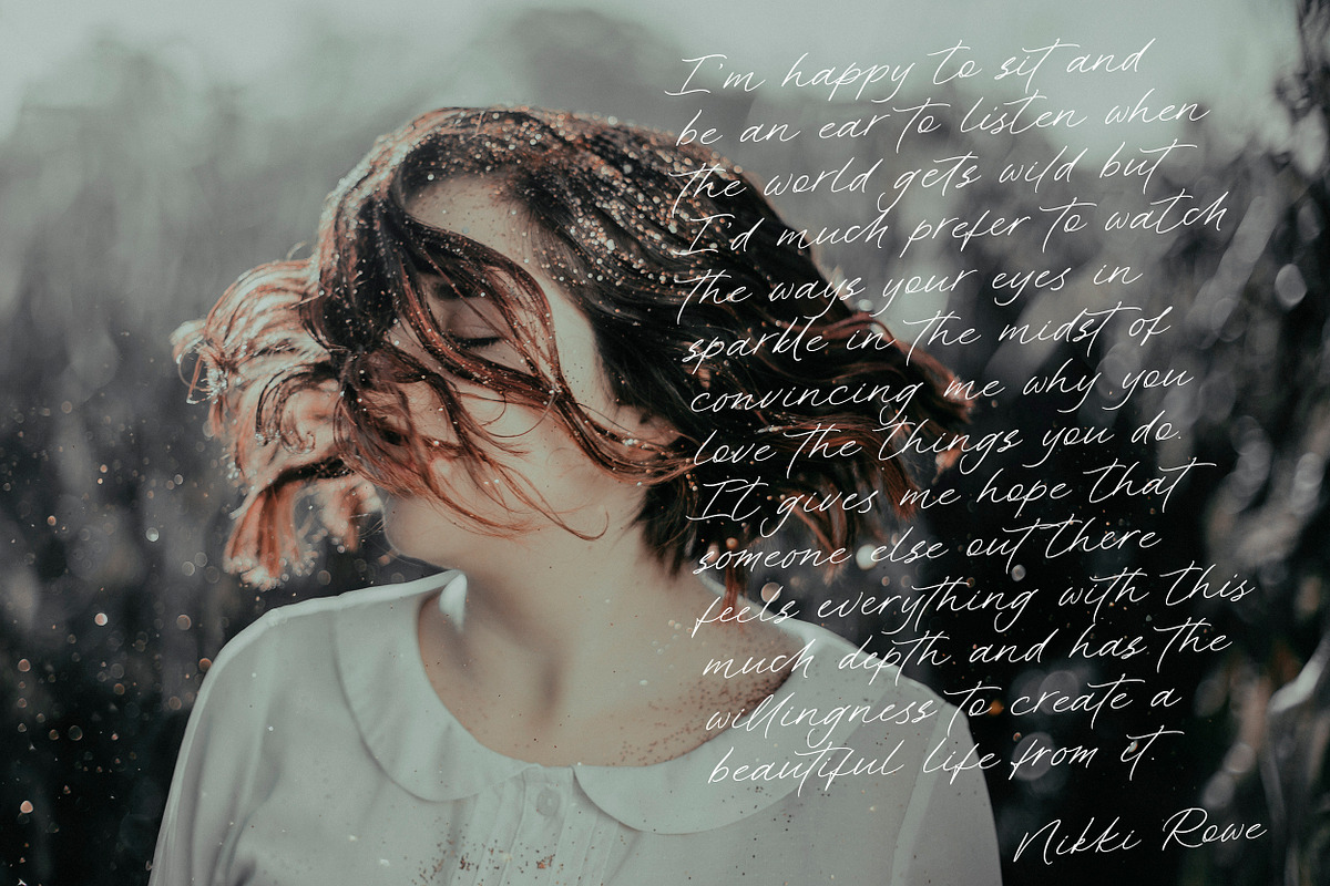 Glitter. Festive font with sparks, a Script Font by AnMark