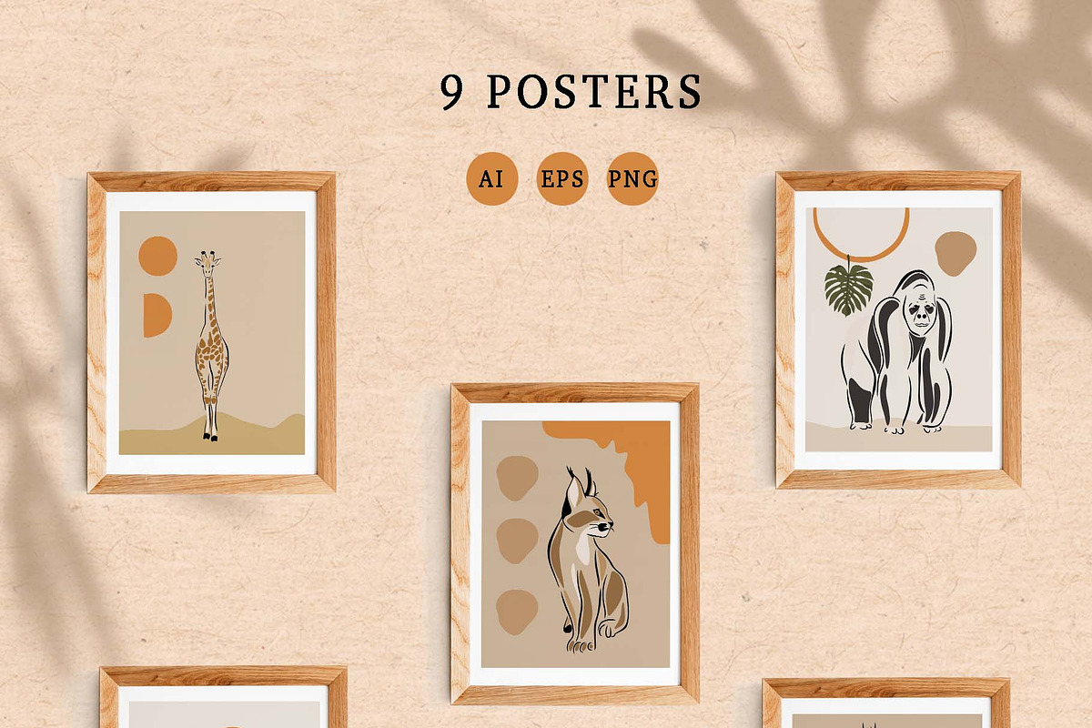African Abstract Animals