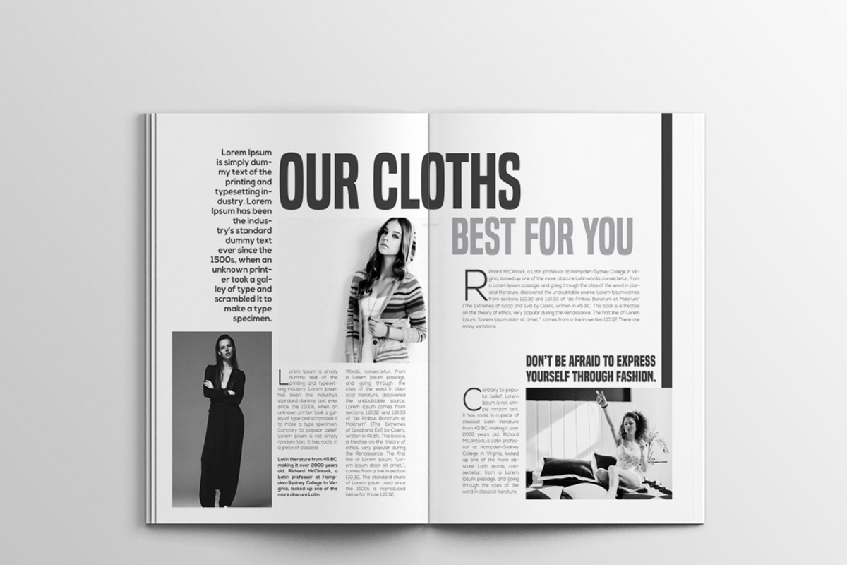 Divider Magazine Templates, a Magazine Template by MRI STUDIO