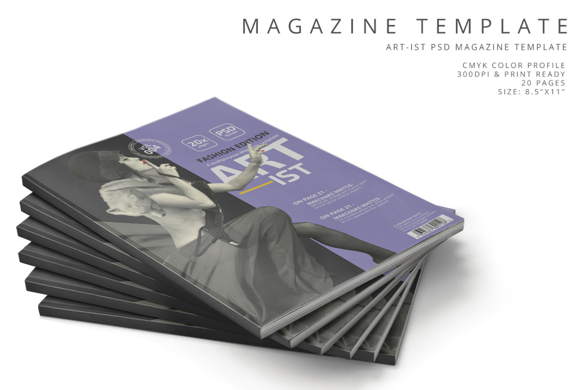 Art-ist Magazine Template Vol.4, a Magazine Template by pmvch