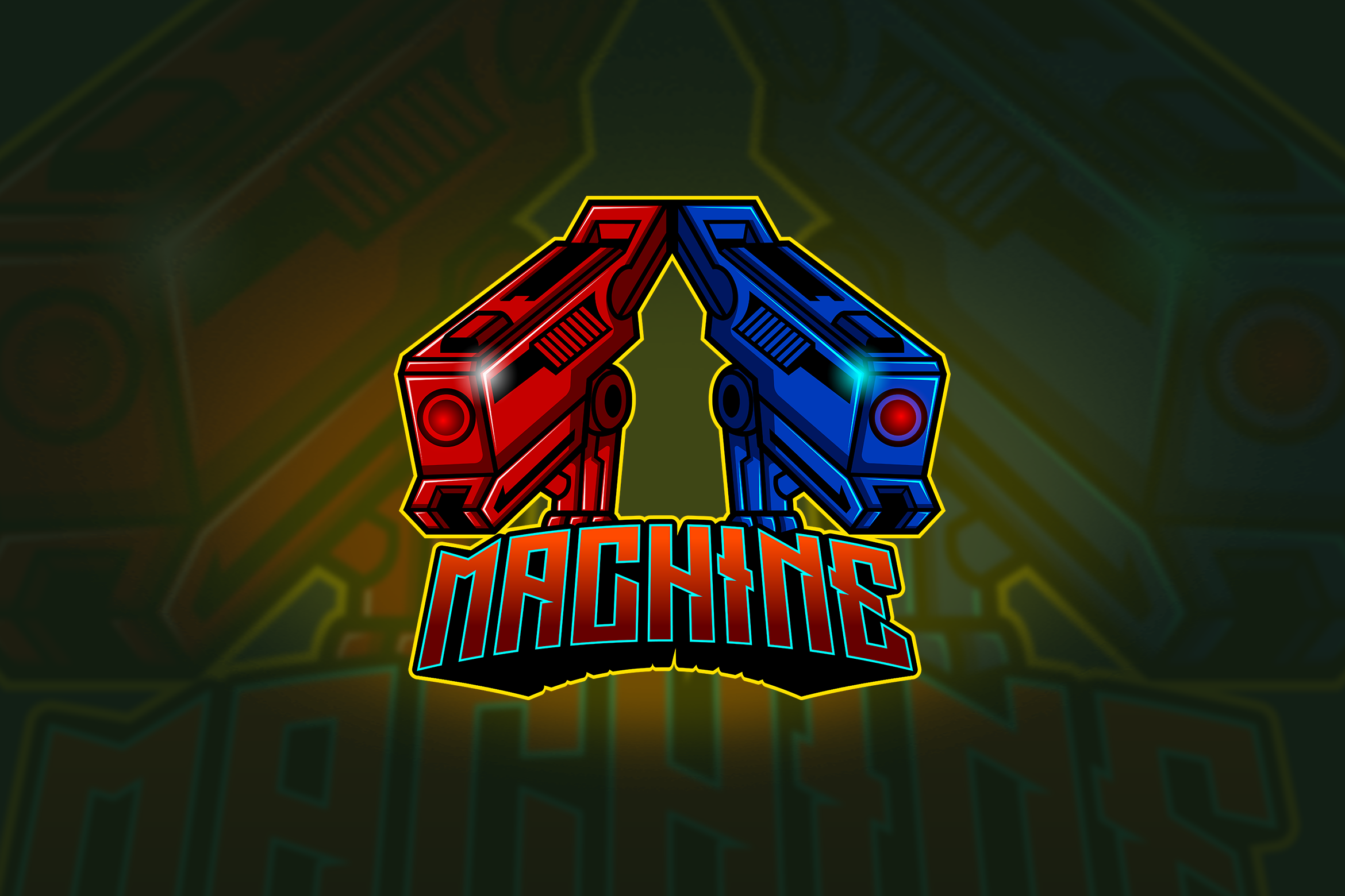 Machine - Mascot & Esport Logo | Branding & Logo Templates ~ Creative ...