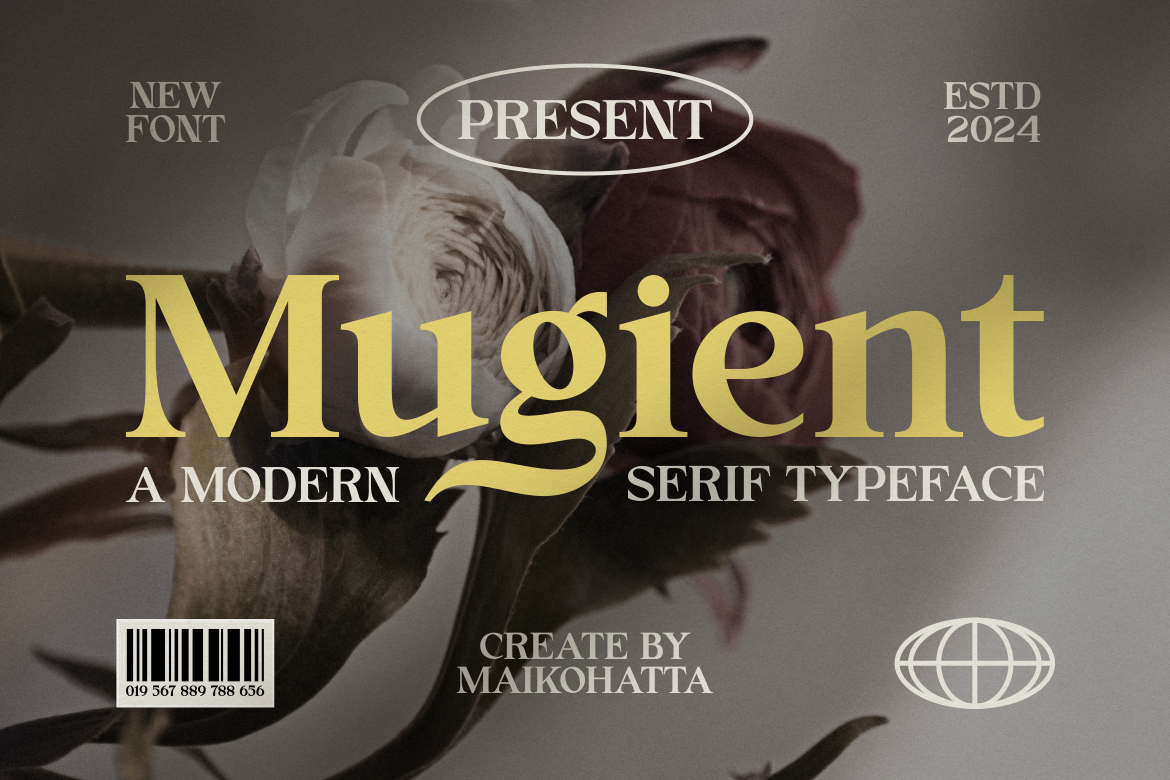 Mugient - Modern Serif Typeface, a Serif Font by MaikoHatta