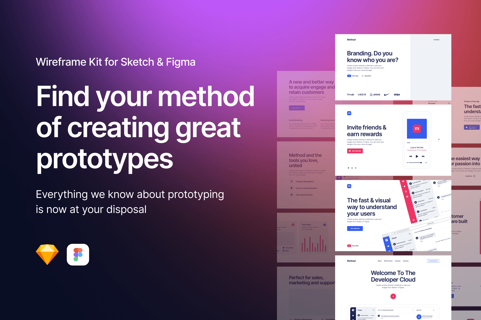 Method Wireframe Kit 5, a Templates & Theme by Craftwork