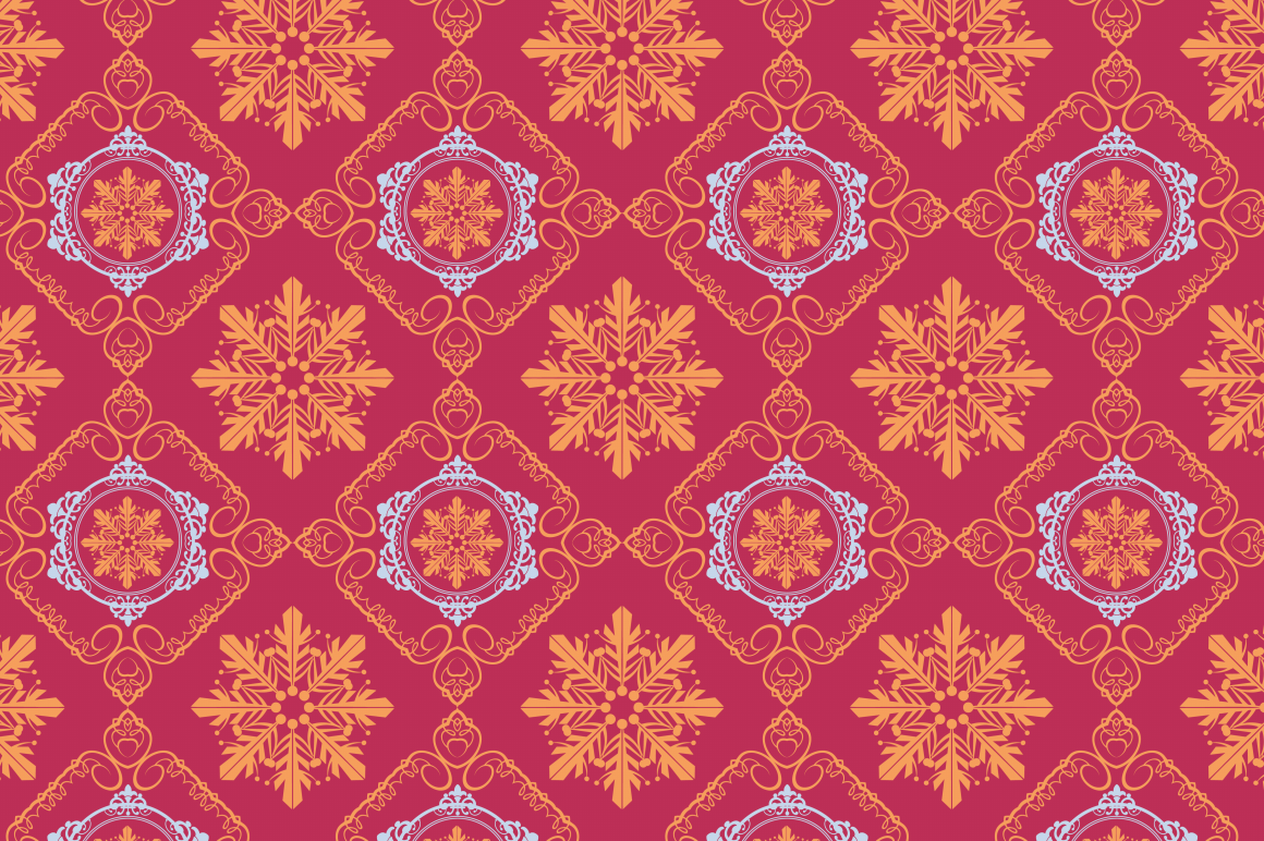 Christmas pattern, maroon, a Pattern Graphic by kio