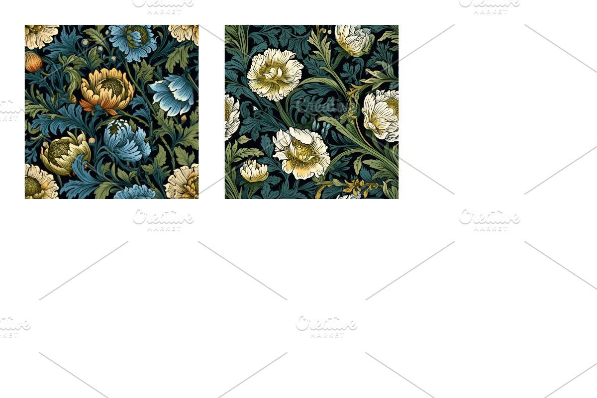 William Morris - Seamless Patterns | Creative Market