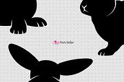 Rabbits SVG, an Object Graphic by PolpoDesign