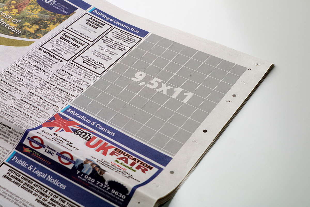 Newspaper Advertise Mockup, a Print Template by 2dsight