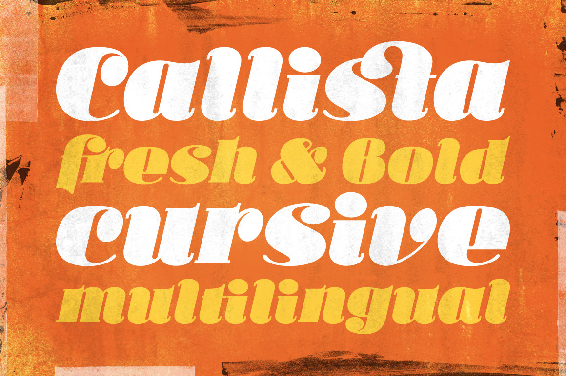 Callista, a Script Font by Karandash