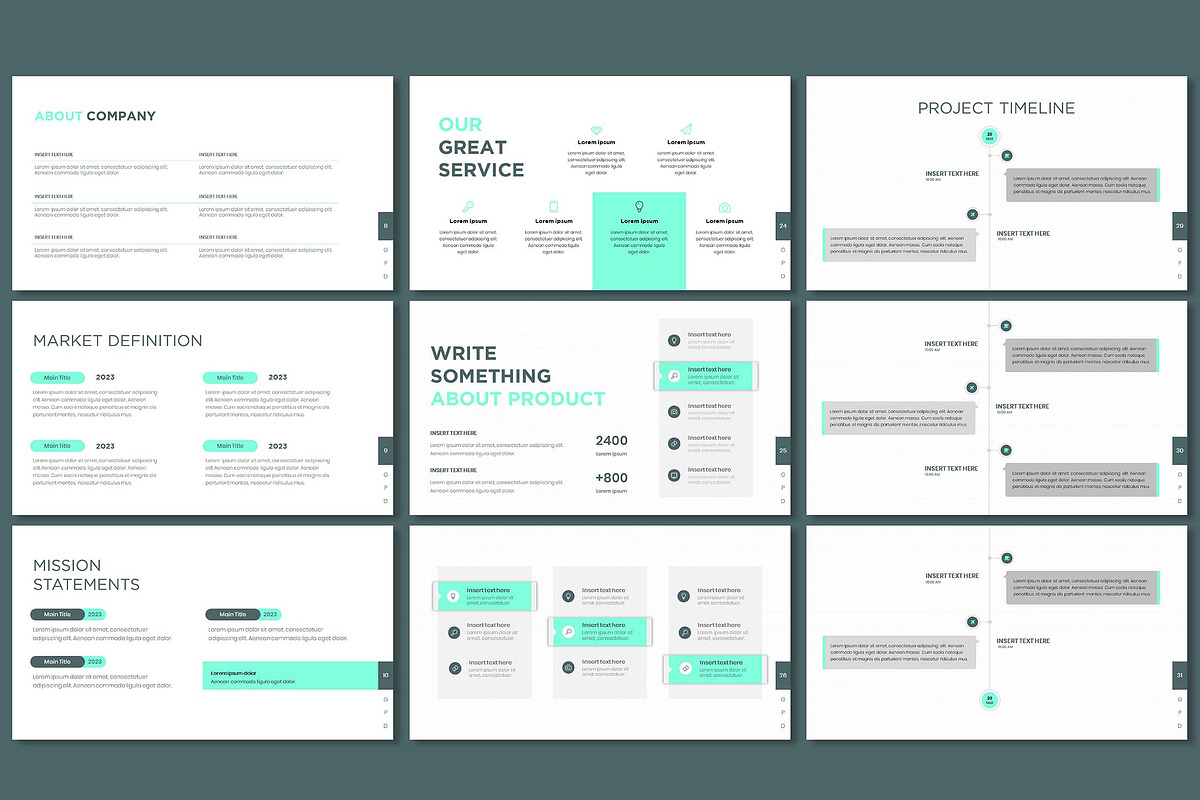 Sales Deck PowerPoint Template, a Presentation Template by Artemis-products