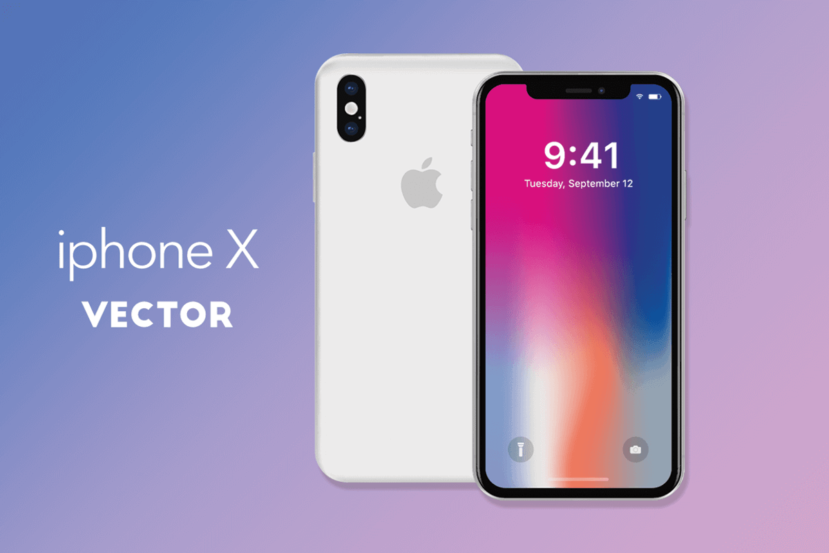 iphone x vector (ai), an Illustration by pk-nautiyal