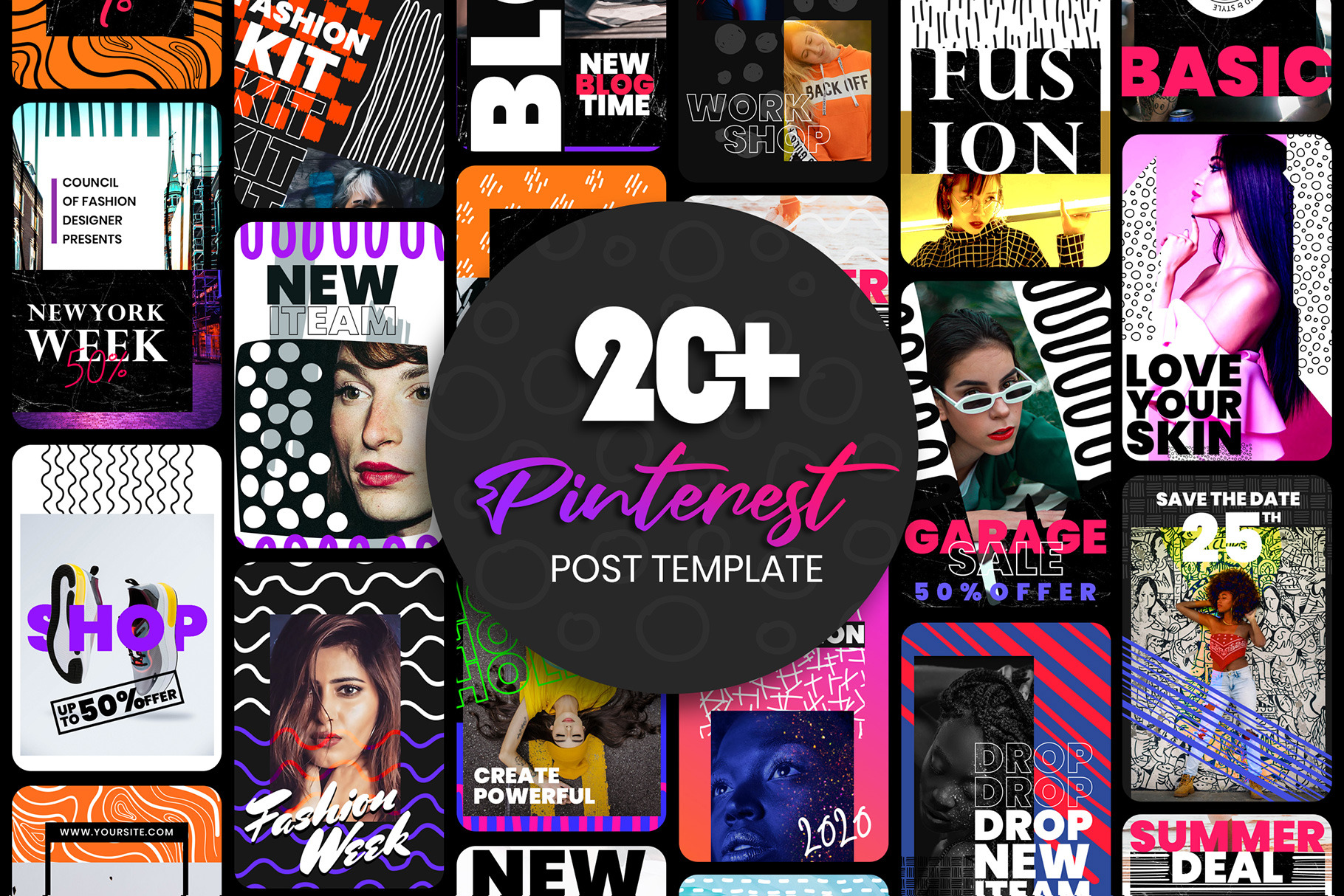Pinterest Post Template, a Social Media Template by VictorThemes