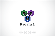 Digital Network Logo Template, a Branding & Logo Template by Heavtryq ...