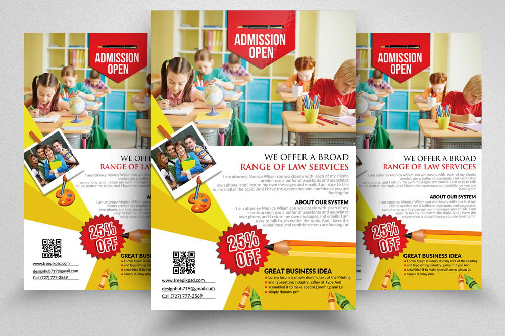 Education Promotion Flyer, a Flyer Template by Psd Templates | Creative ...