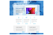 Gray Website Template, a Templates & Theme by Sunny | Creative Market