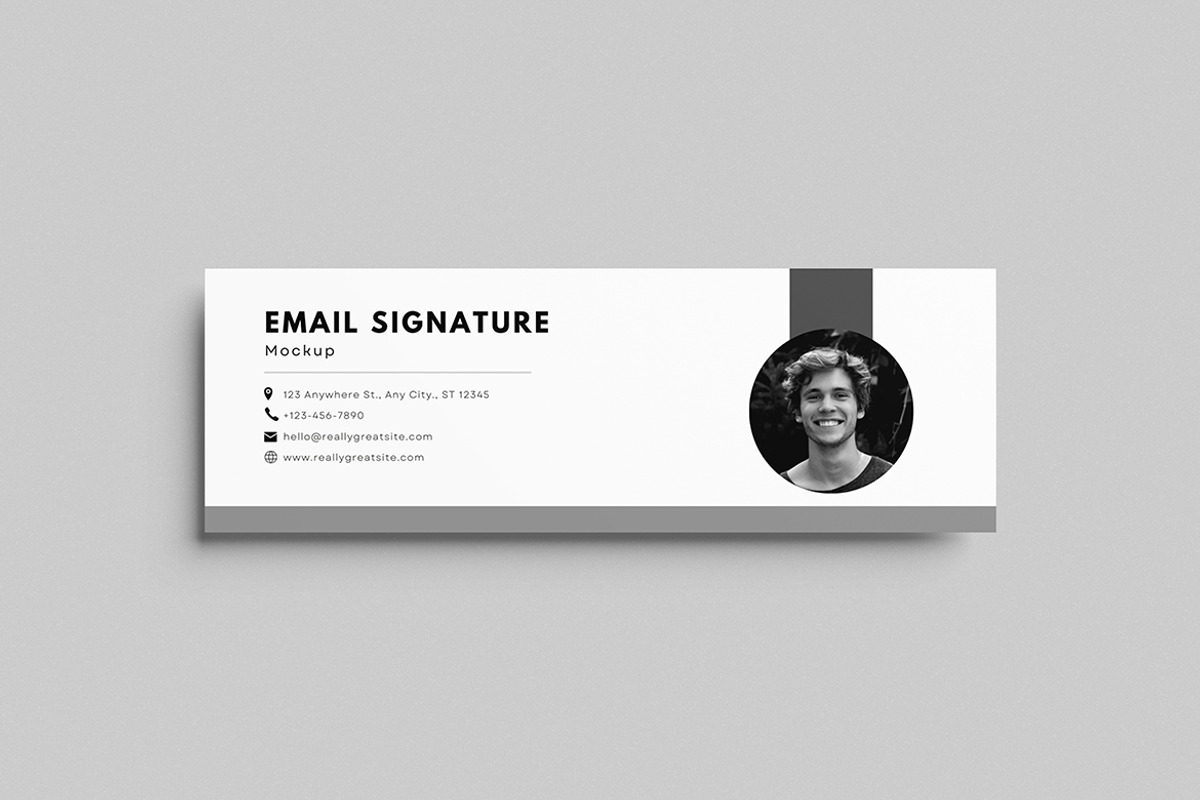 High Quality Email Signature Mockup, a Product Mockup by swsi-studio