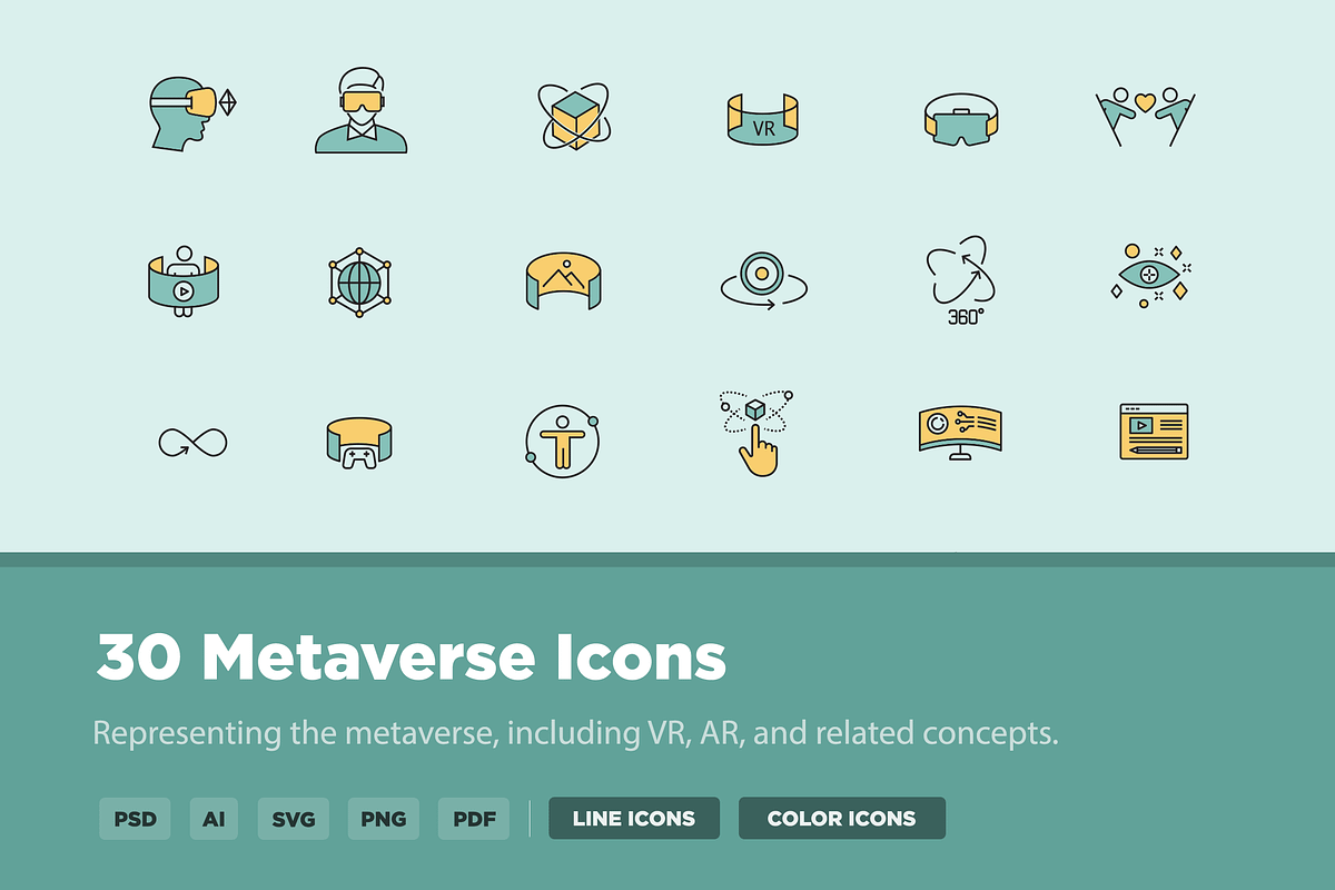 30 Metaverse Icons, an Icon by Creative VIP