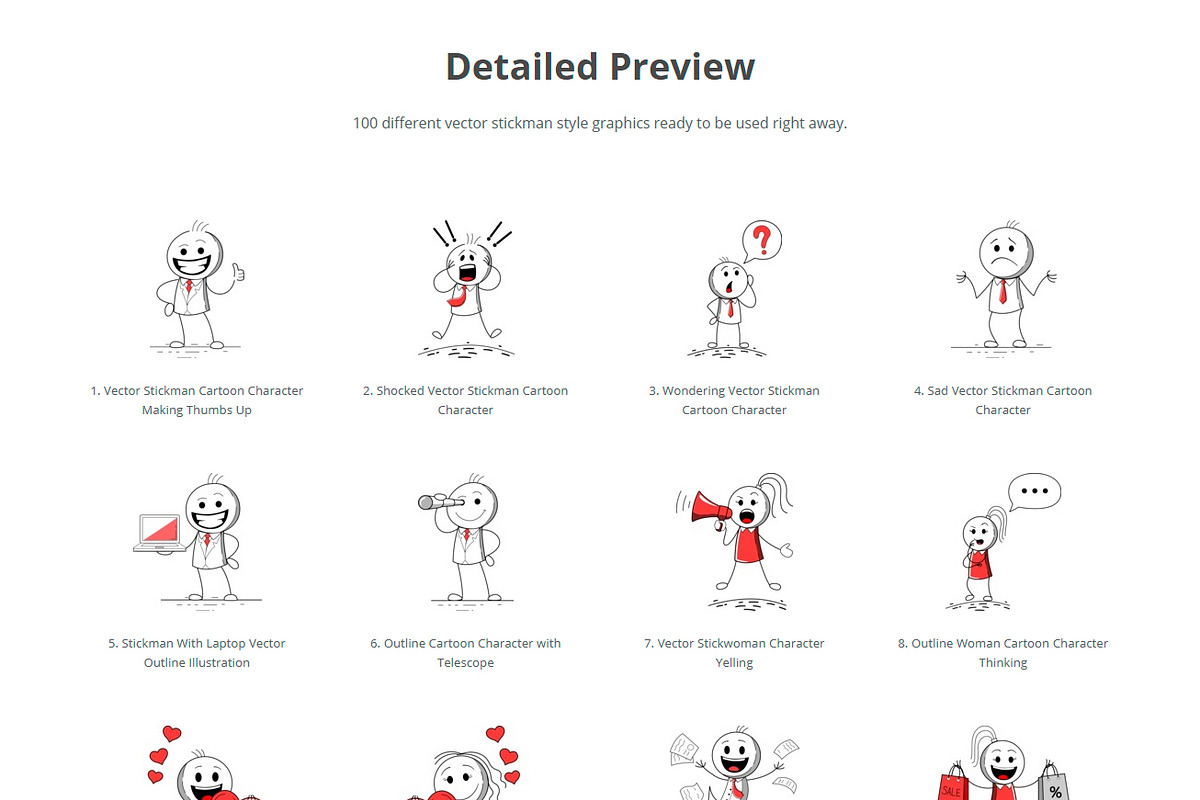 Stickman Illustrations Mega Bundle, a Person Illustration by GraphicMama