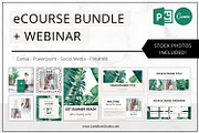 eCourse & Webinar Bundle | PPT Canva, a Presentation Template by Lady Boss Studio