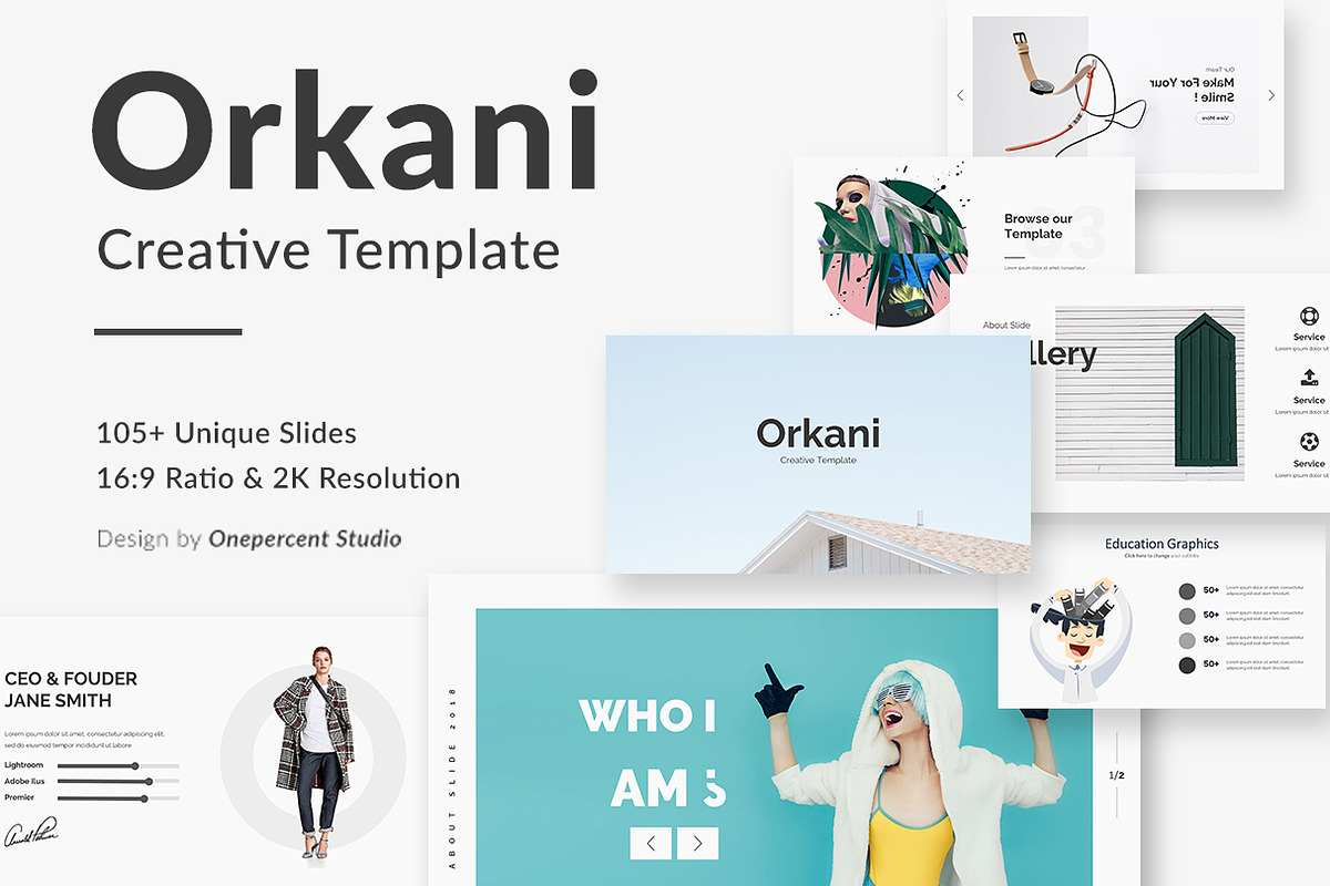 Orkani Minimal Powerpoint Template, a Presentation Template by One ...