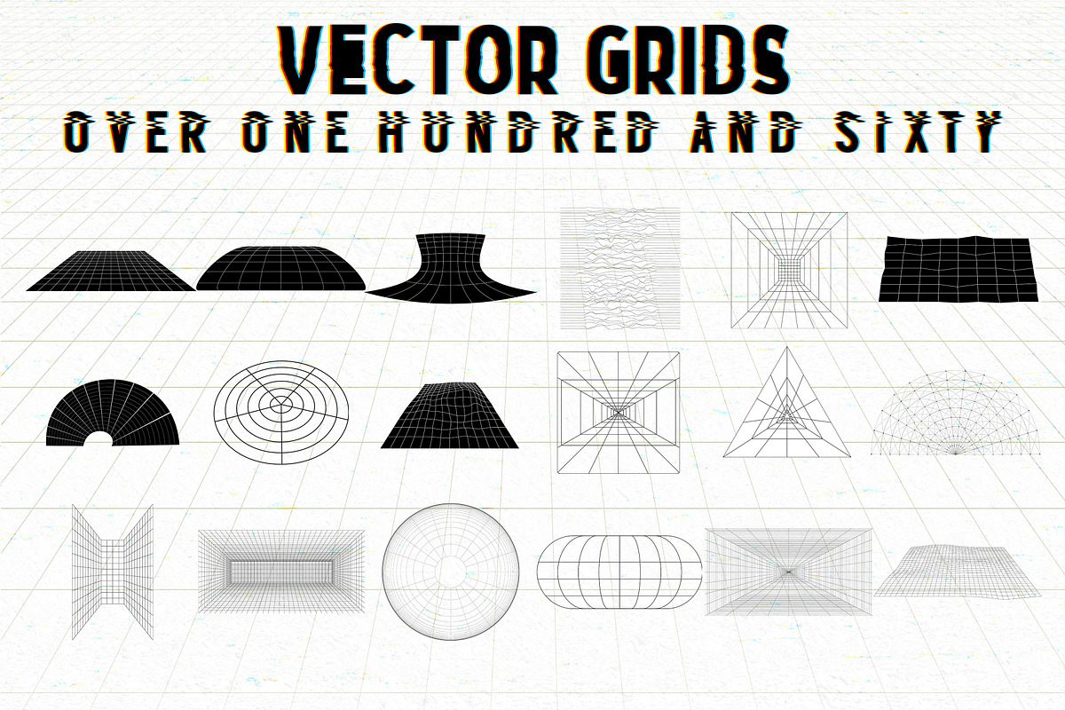 NeonWave Retro Future Grids & Shapes, an Object Graphic by Fox & Bear