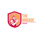 The Brigade Fire Rescue Logo, a Branding & Logo Template by patrimonio