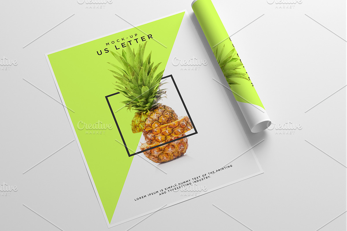 Us Letter Flyer Mockup, a Print Template by AlkStudio | Creative Market