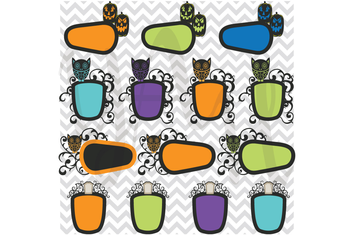 Halloween Frame ClipArt, an Illustration by YenzArtHaut | Creative Market