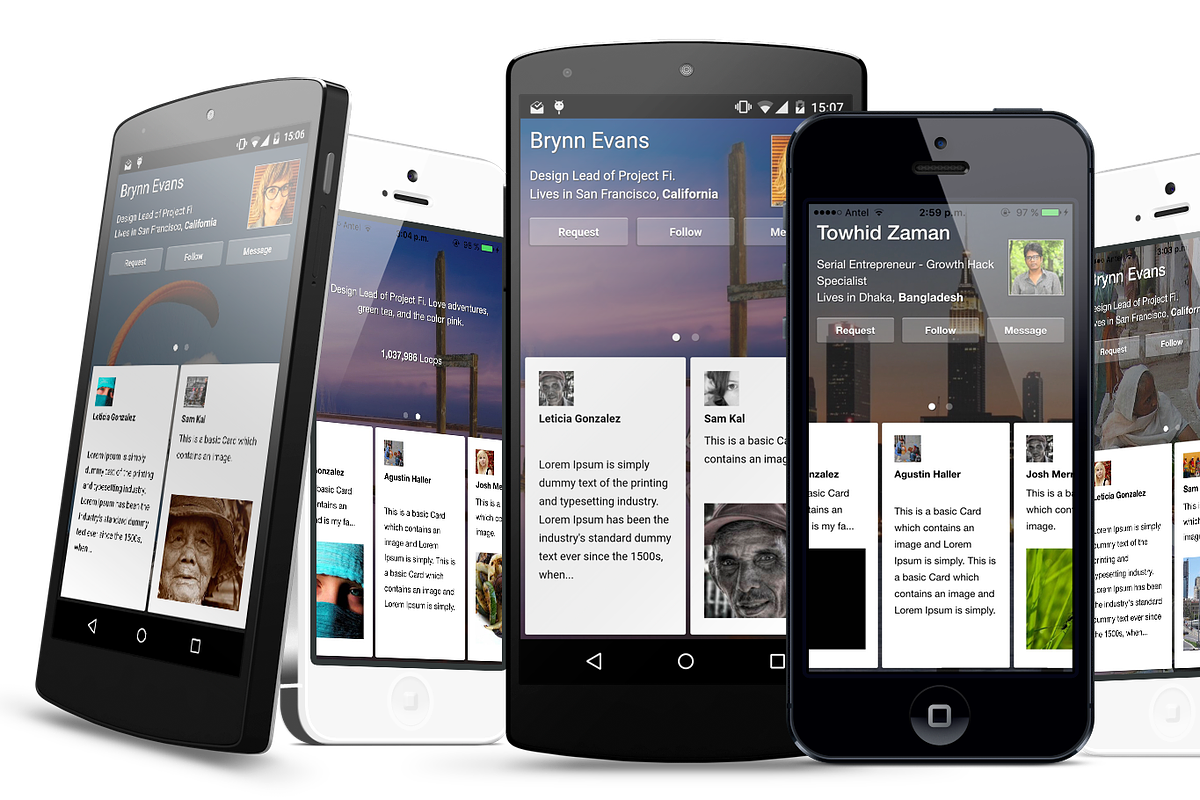 Profile1 - Ionic Profile Page, a HTML Template by IonicThemes