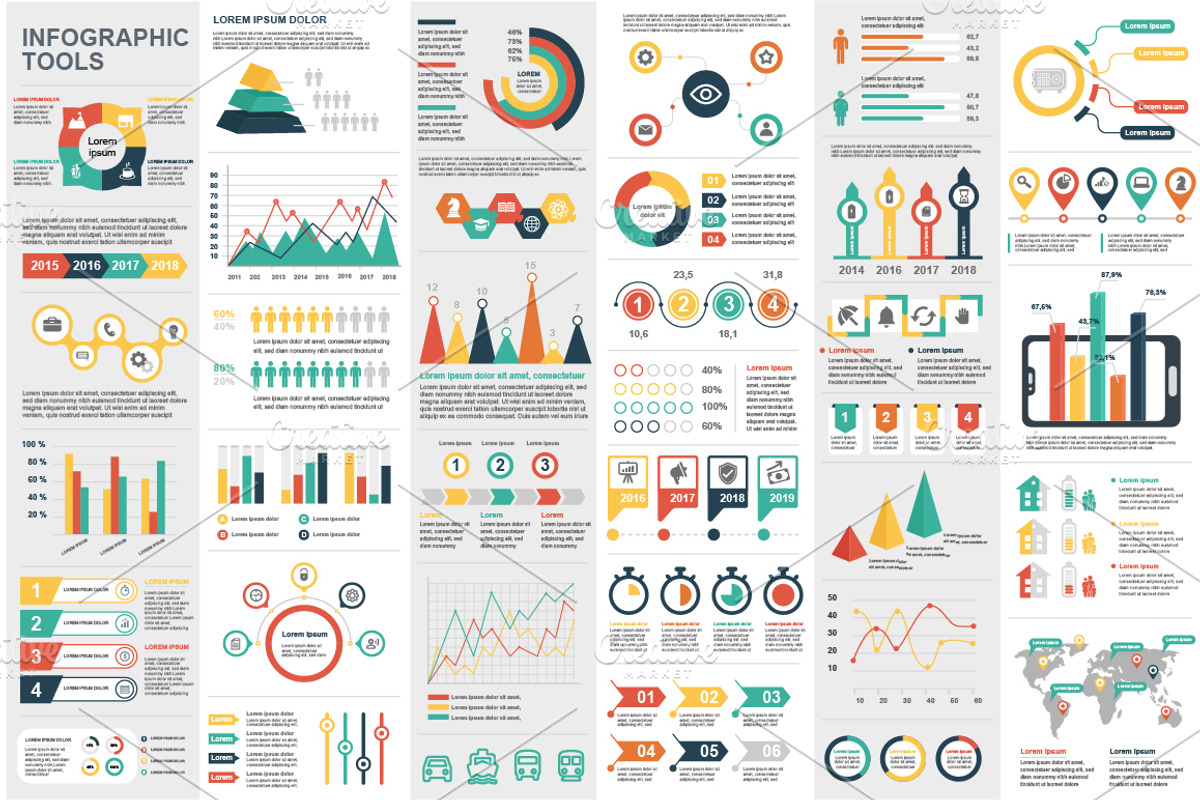 Infographic Elements Mega Bundle, a Presentation Template by alexdndz