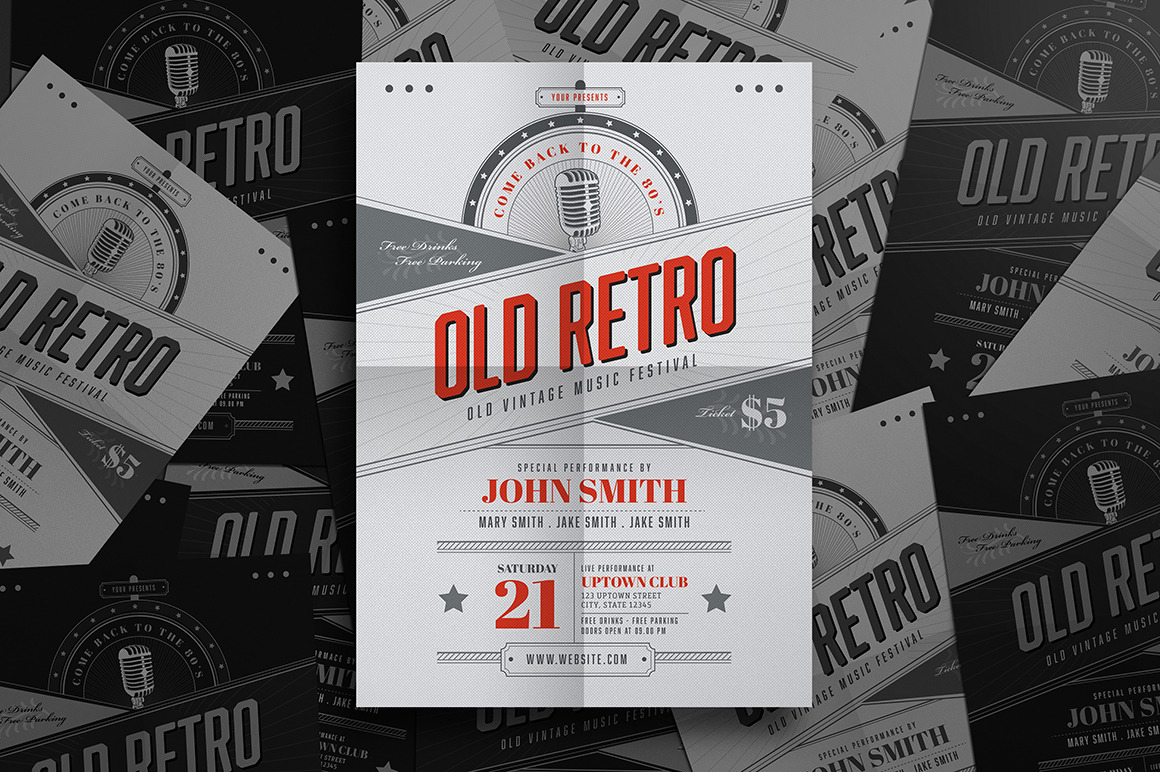 OLD Vintage Indie Flyer, a Flyer Template by Guuver