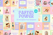 Pastel Instagram Post Template Canva, a Social Media Template by ...