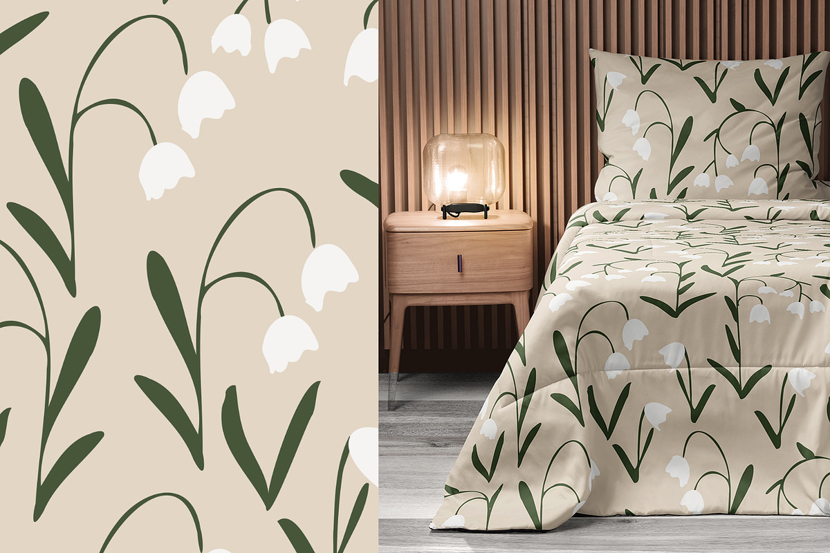 Lilies of the Valley, a Wallpaper Graphic by MalyskaStudio