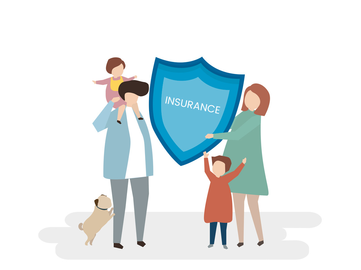 Illustration of family insurance, a Healthcare Illustration by rawpixel