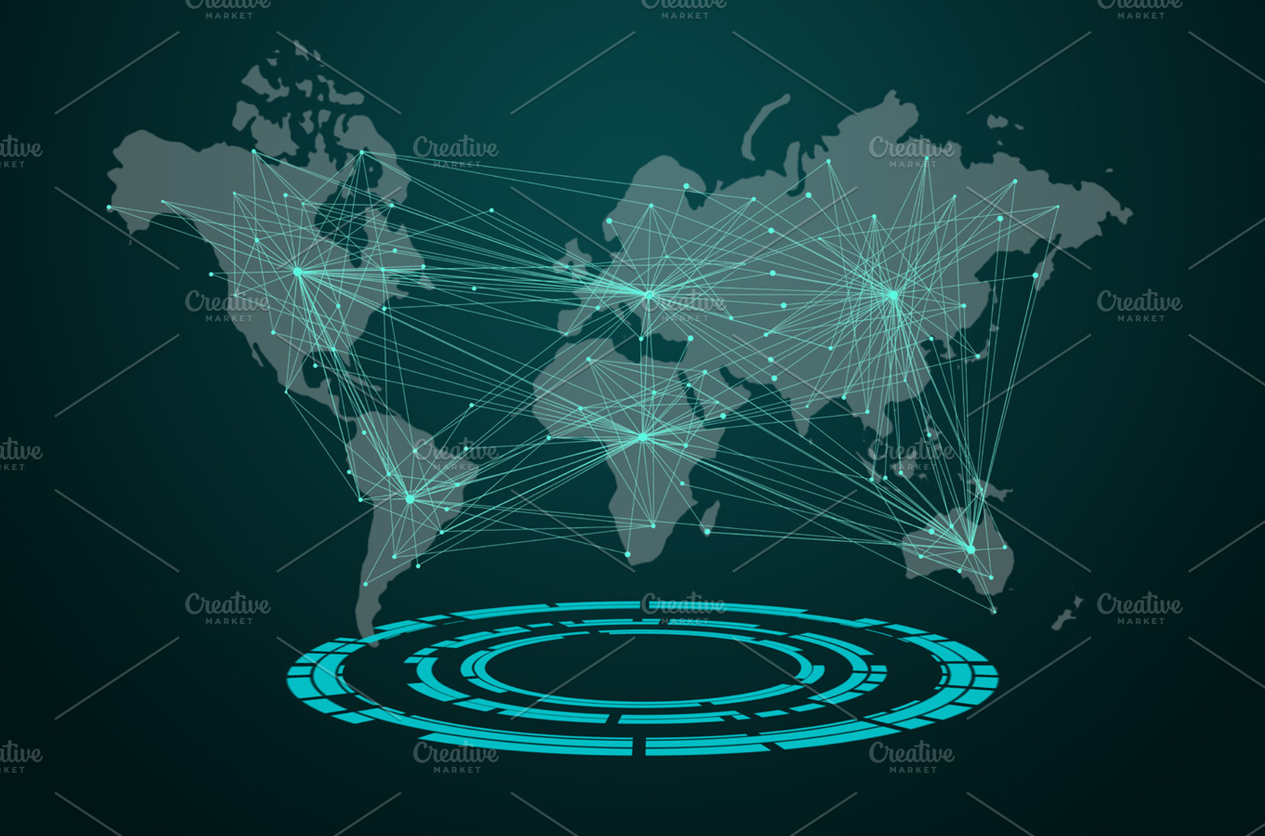 world map visual screen, a Business Photo by WindWalker | Creative Market