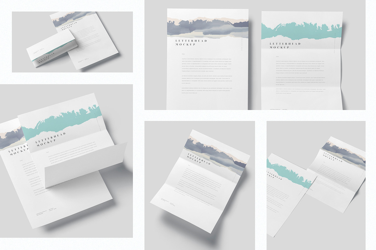 US Executive Letterhead Mockups, a Print Template by GfxFoundry