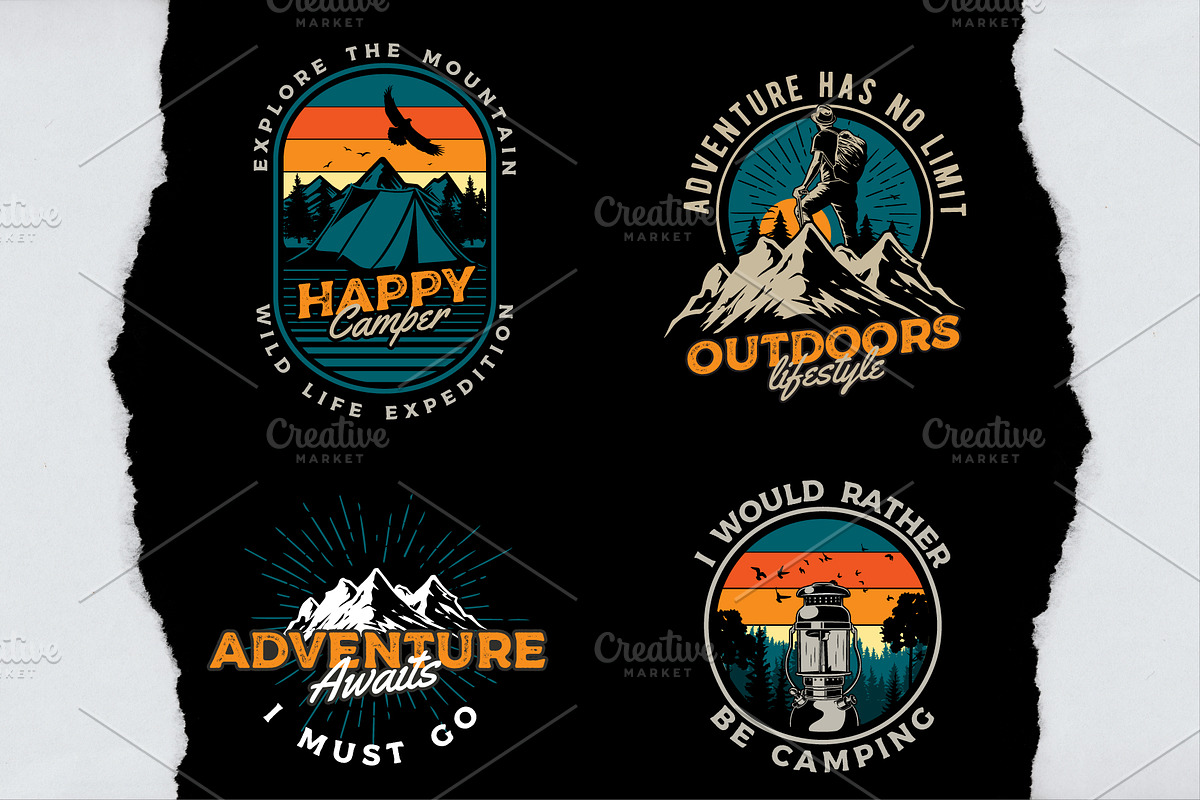 Adventure outdoor designs bundles,, a Sport Illustration by The BolzStudio