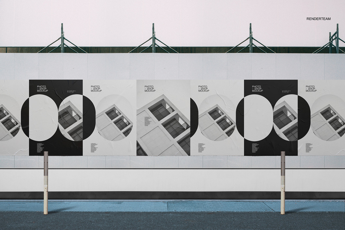 Wall Poster Mockup Set (10 PSD)