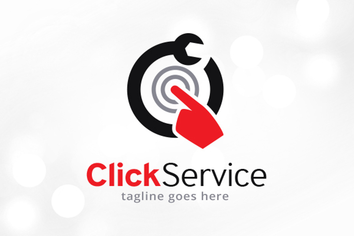 Click Service Center Logo Template, a Branding & Logo Template by ...