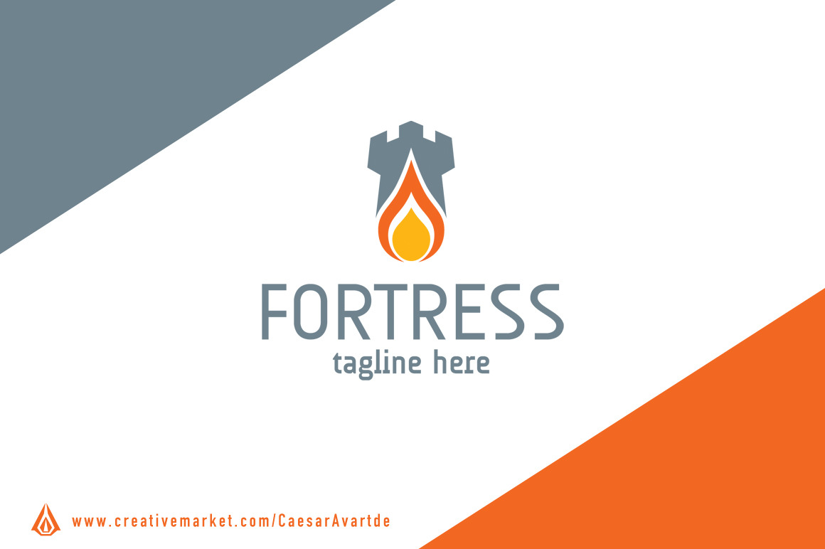 Fortress Logo Template, a Branding & Logo Template by Avartde Creative