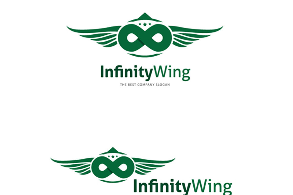 Infinity Wing Logo, a Branding & Logo Template by rotree_man