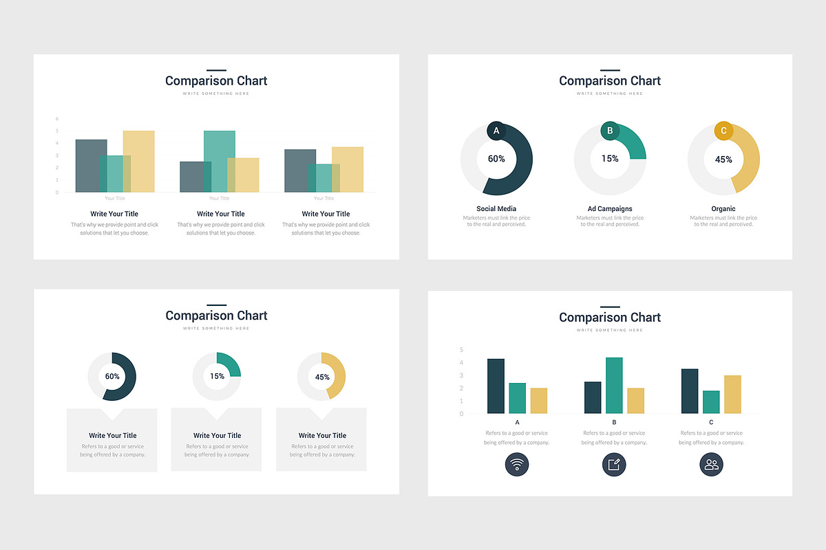 Comparison Charts, a Presentation Template by slidequest