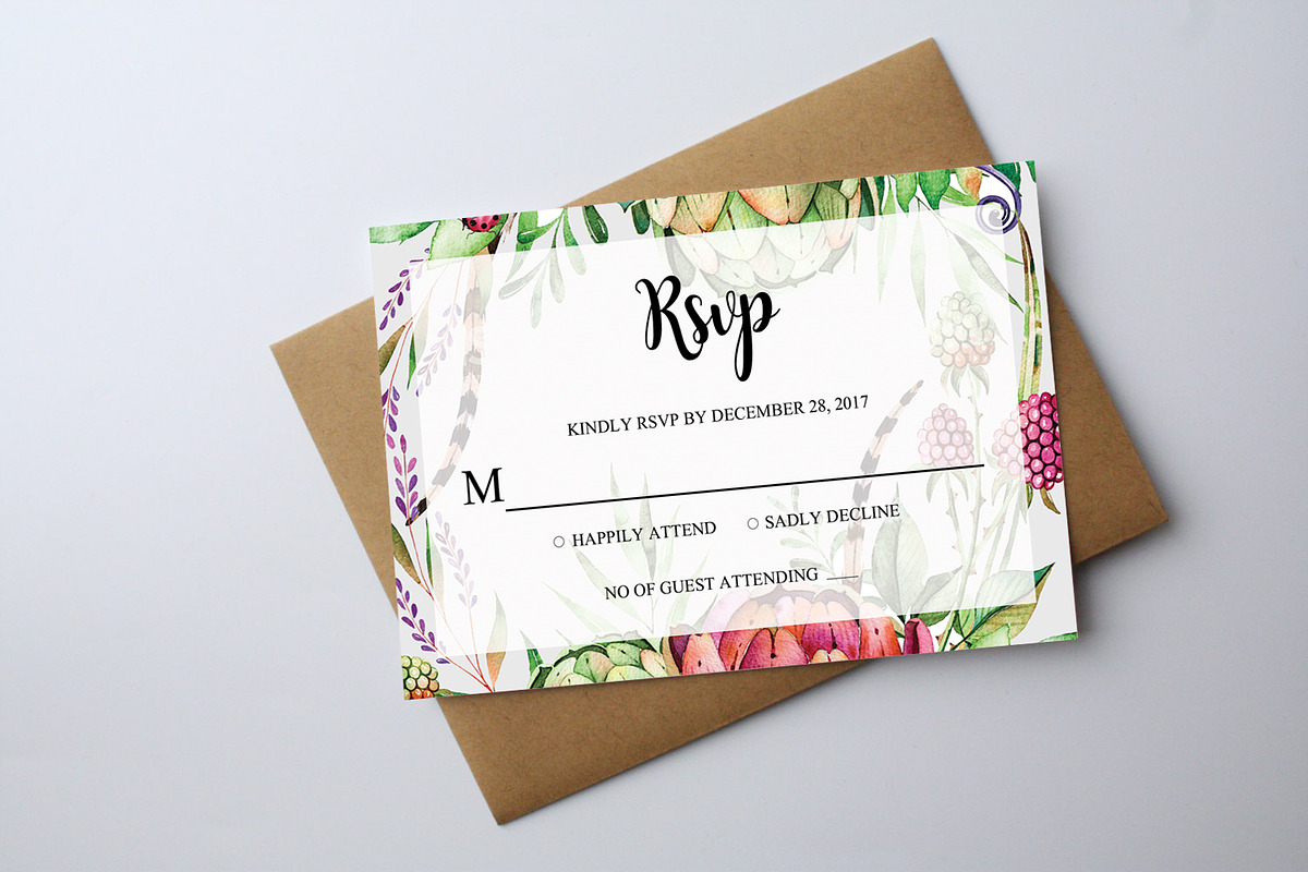 10 Invitation Cards Bundle, a Card Template by graphicforest