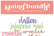 2024 spring font bundle