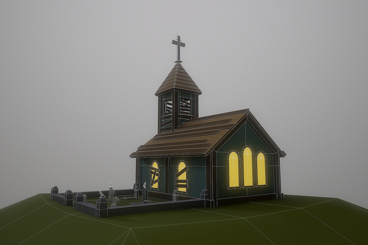 Old Church, an Architecture 3D Model by Midgardians