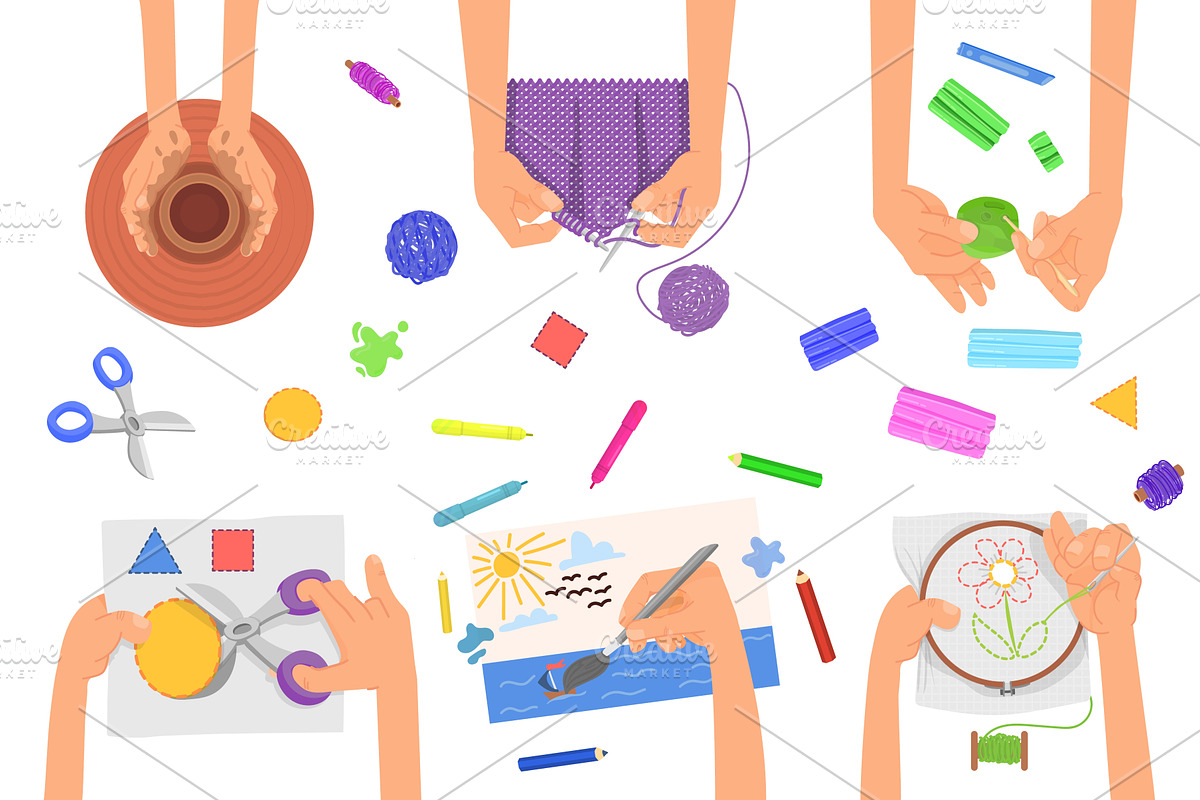 Creative kids lab. Art lesson, a Background Graphic by LadadikArt
