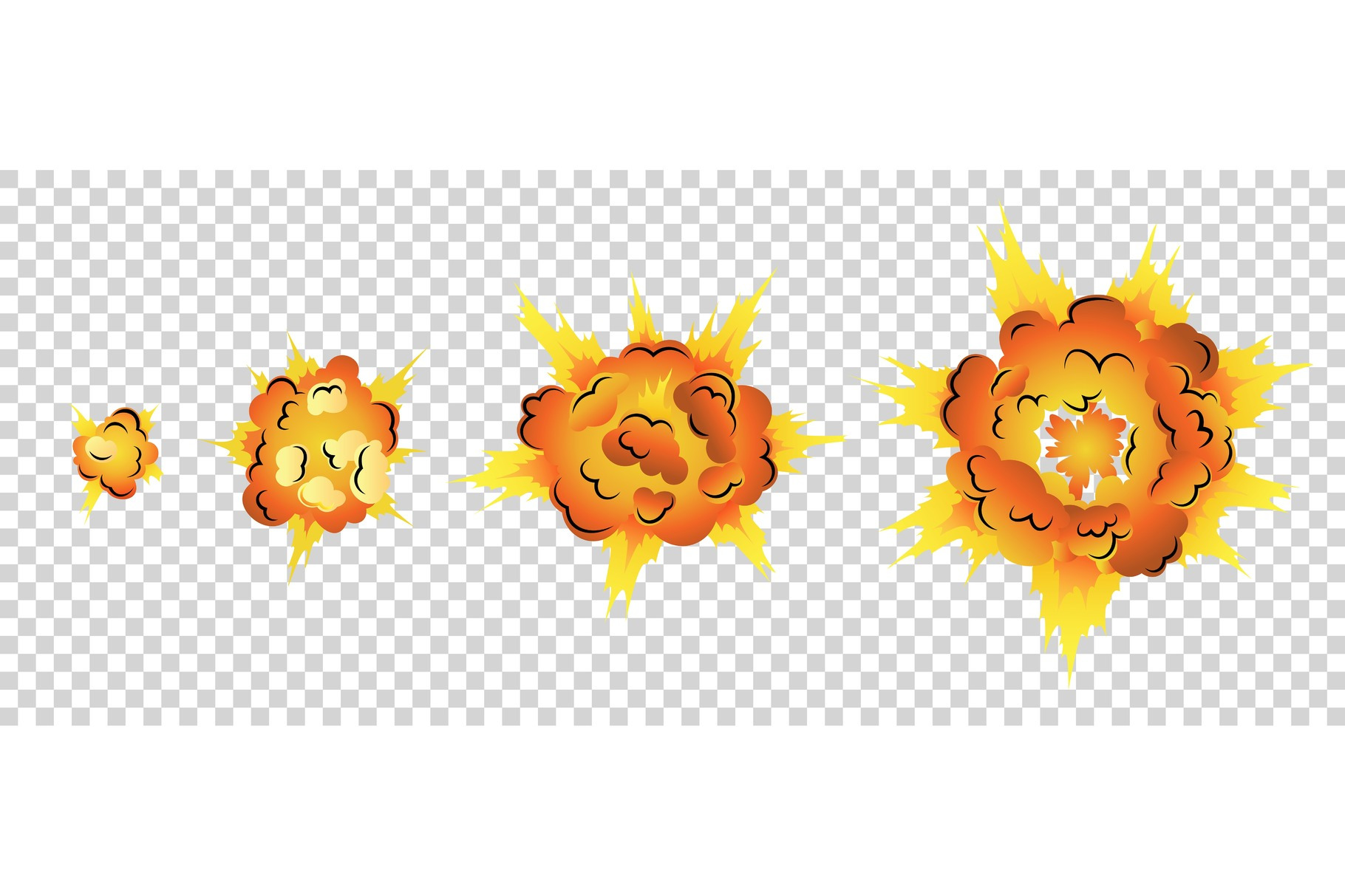 Cartoon explosion animation, an Illustration by Things for designers