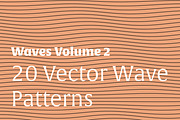Waves Vol. 2 | 20 Vector Patterns, a Pattern Graphic by invisiblelayer